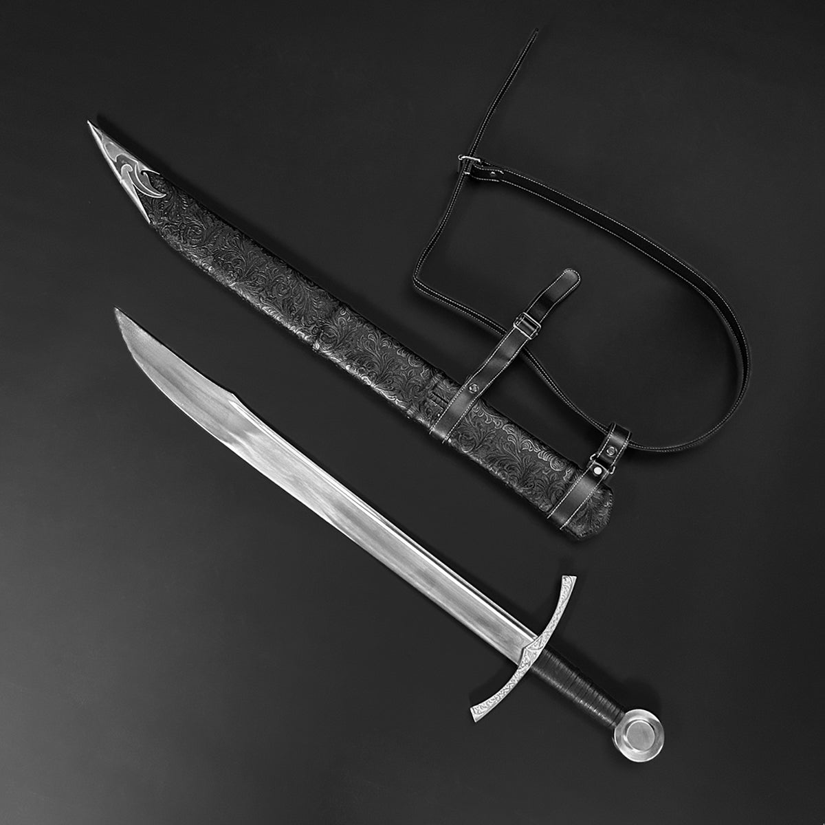 Knight's Collection Hand Made Sharp 1060 Steel Medieval Sword – Pacific ...