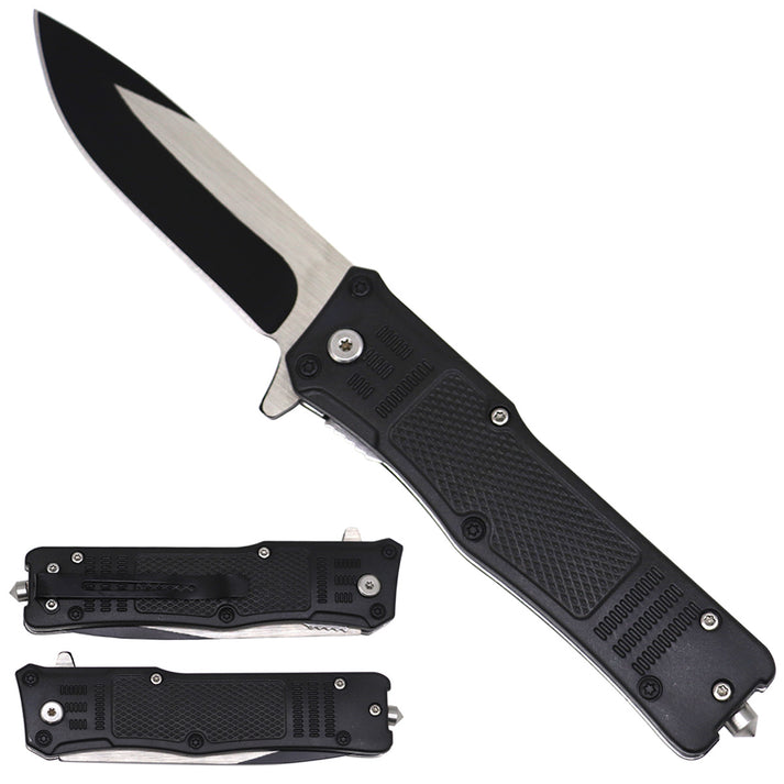 Black Handle Spring Assisted Pocket Knife | Wholesale Pocket Knives ...