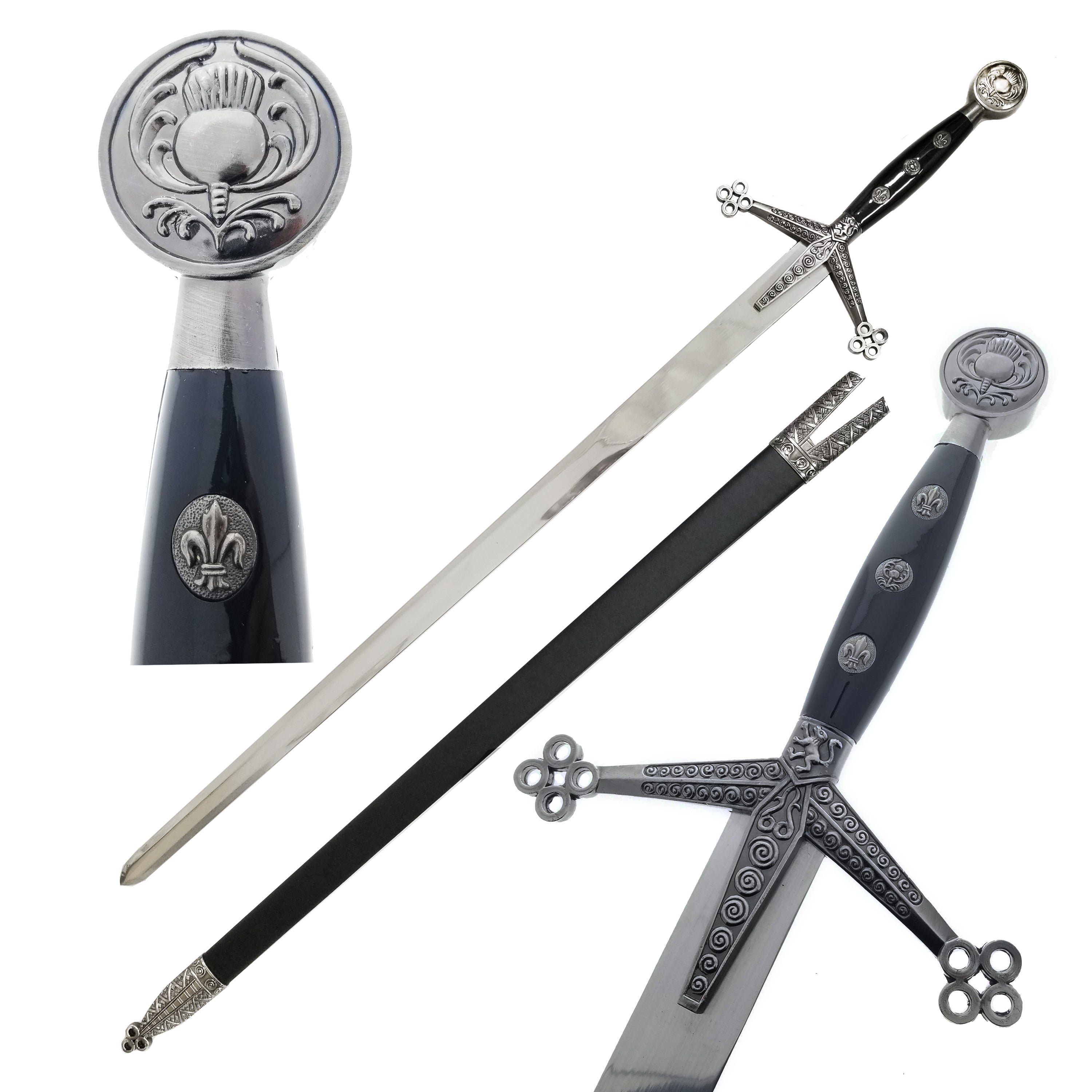 Wholesale Claymore Sword with Scabbard - Medieval Swords – Pacific Solution