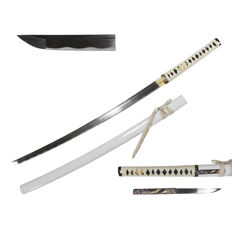 41 Hand Forge Samurai Sword, 1045 steel, Extra dagger, Whit, MUSHA ...